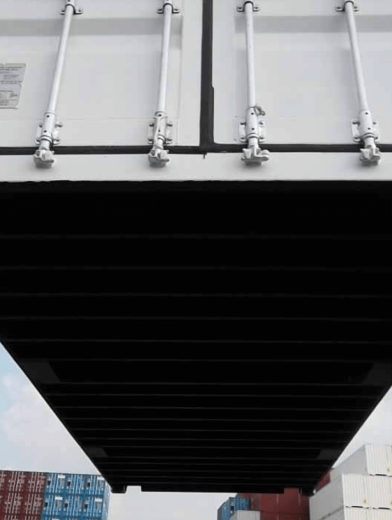 The Top & Underside of a Shipping Container